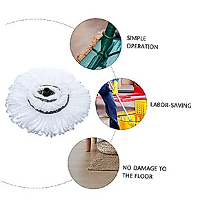 COOLHIYA Mop Replacement Head Mop Heads Universal Commercial Mop Handle Mop Parts Replacement Refill Cleaning Mop Head Mop Head Replacement Floor Mop Cotton Thread