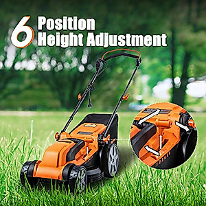 LawnMaster MEB1216K Electric Lawn Mower 16-Inch 12AMP