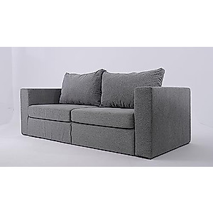 Elephant in a Box Non-Modular Grey Sofas, L83.5xW37.8xH26.4