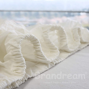 Brandream White Black Nursery Bedding Buffalo Plaid Neutral Baby Bedding 3 Piece Patchwork Blanket Set, Fitted Sheet, Crib Skirt