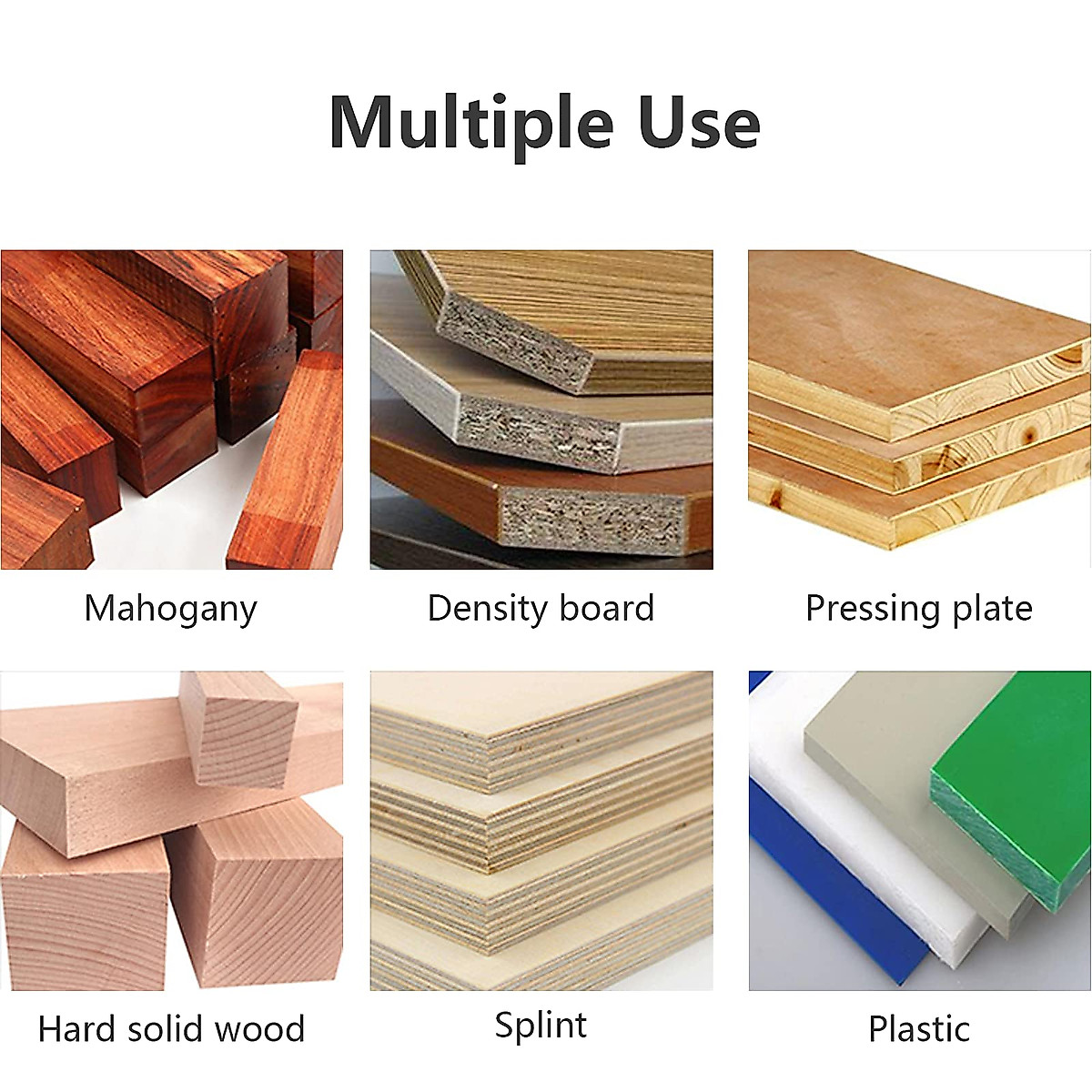 Bonsicoky 20Pcs Forstner Drill Bit Set 14-50mm, Carbide Woodworking Hole Saw Set, Flat Wing Counterbore Drill Bit Set with Plastic Storage Box for Wood Drilling