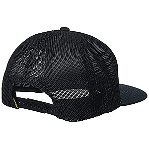 Caterpillar Men's Diesel Power Flat Bill Cap, Black, One Size