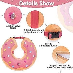 BINGPET Protective Dog Cone Collar,Soft Recovery Pet Cone for Dogs Cats,Washable Protective Recovery Collar for Large Medium Small Dogs,Inflatable Dog Cone,Adjustable Pet Recovery Cone After Surgery