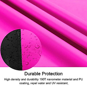 Roctee Bicycle Cover Waterproof Wind Rain Snow Proof Outdoor Mountain Bike Road Travel Bike Cycle Covers with Storage Bag, 78.7''(L) * 27.6''(W) * 43.3''(H) for XL Size (Black & Rose)