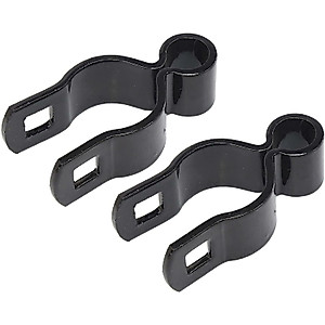 1 3/8" x 5/8" Black Female Gate Frame Hinges for Chain Link Fence Post (Pack
