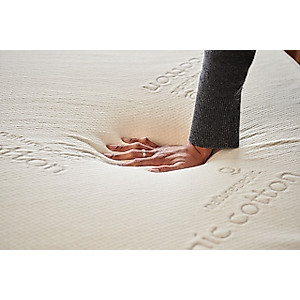 Naturepedic 2'' Adagio Latex Mattress Topper - Thick Cooling Breathable Top Mattress Pad for Back Pain Relief & Full Body Contouring Comfort - Twin