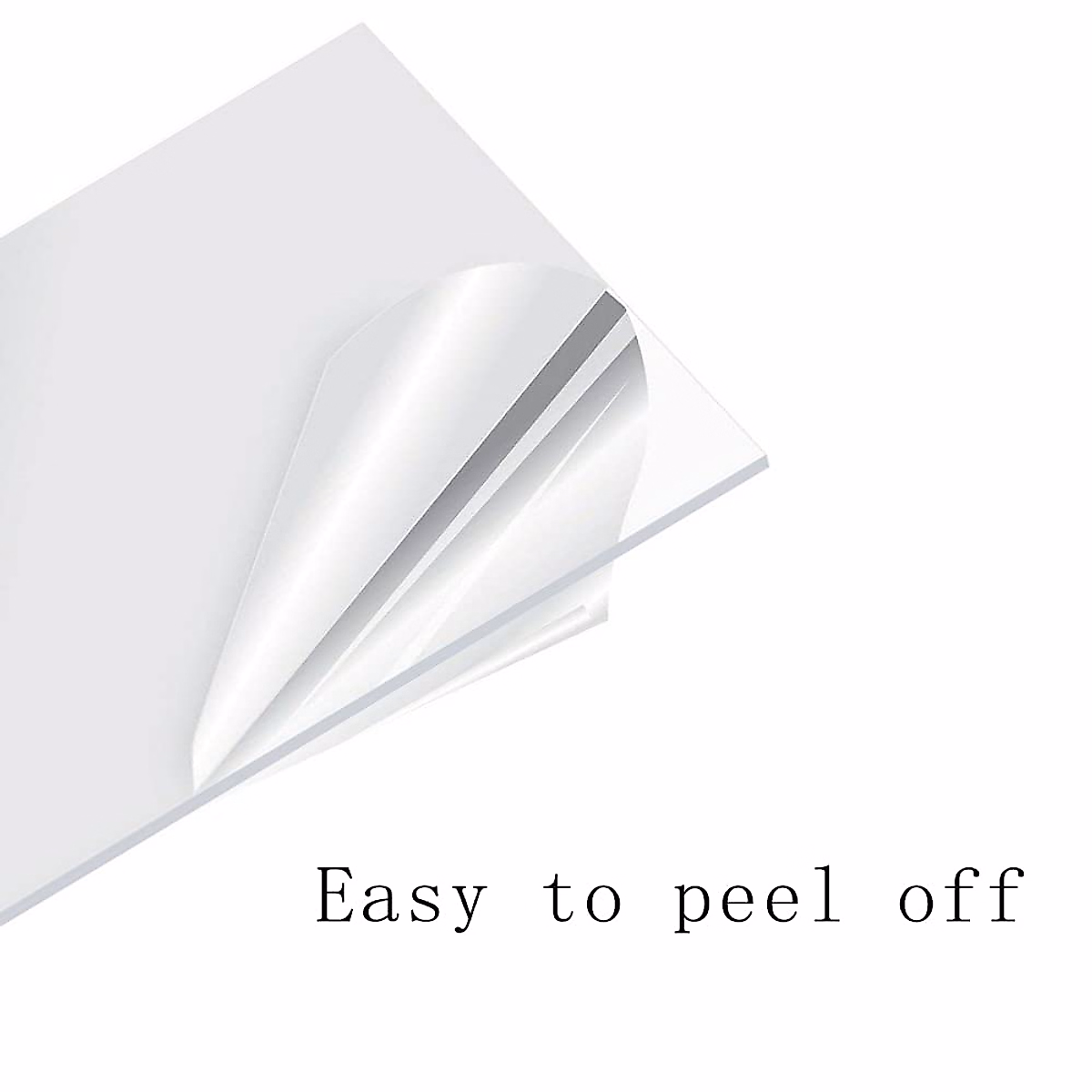 Acrylic Sheet Clear Cast Plexiglass 8 x 8 inches Square Panel 0.04" Thick (1mm) Clear Plastic Plexi Perspex Plate Panel with Protective Film for Signs, DIY Display Projects, Craft