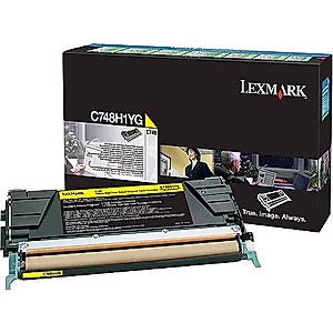 Lexmark C748h1yg Return Program High-Yield Toner, 10,000 Page-Yield, Yellow