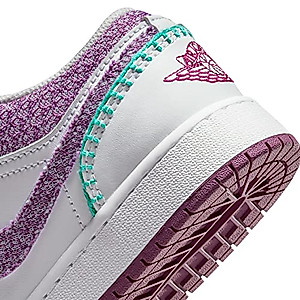 Jordan Youth 1 Low DM9037 100 White Light Bordeuax - Size 4.5Y