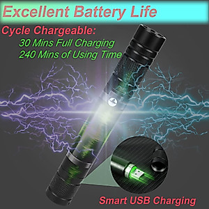 Red Laser Pointer High Power, High Power Laser Pointer Long Range Strong Laser Light Pointer Long Range USB Rechargeable Laser Pointer Pen for Teaching Hunting Outdoor Astronomy Hunting Lazer Pointer