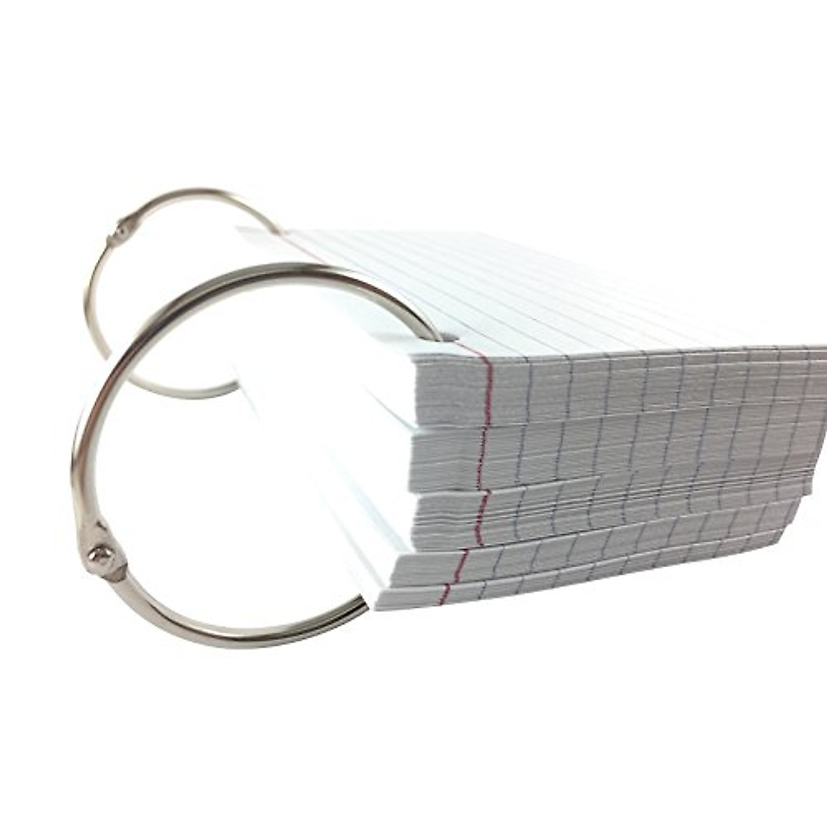 Clipco Book Rings Large 2-Inch Nickel Plated (50-Pack)