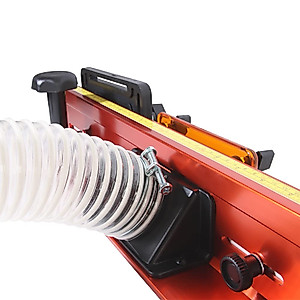 O'SKOOL 24 Inches Long Router Table Fence System with Feather Board, Bit Guard, Adjustable Stop and Dust Port