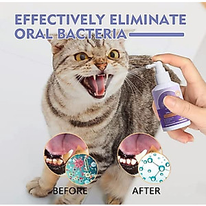 Pet Clean Teeth Spray, 2023 New Formula for Dogs & Cats, No Brushing Required, Freshens Breath, Prevents Plaque & Tartar, Natural Oral Care Spray (1pc)