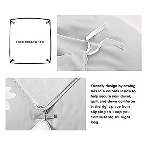 Merryfeel Seersucker Duvet Cover Set King,100% Cotton Woven Seersucker Stripe Bedding Set,3 Pieces (1 Comforter Cover with 2 Pilowwshams)- Blue King