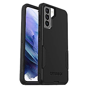 OtterBox Galaxy S21 5G (ONLY - DOES NOT FIT Plus or Ultra) Commuter Series Case - DOES NOT FIT Plus or Ultra) - BLACK, slim & tough, pocket-friendly, with port protection