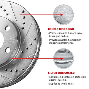 R1 Concepts Front Disc Brakes Rotors Kit| Front Brakes Rotors| Brakes Rotors| Front Rotors| Front Disc Brakes Rotors| Fit 2013-2021 INFINITI JX35, Q50, Q60, QX50, QX60, Nissan Murano, Pathfinder