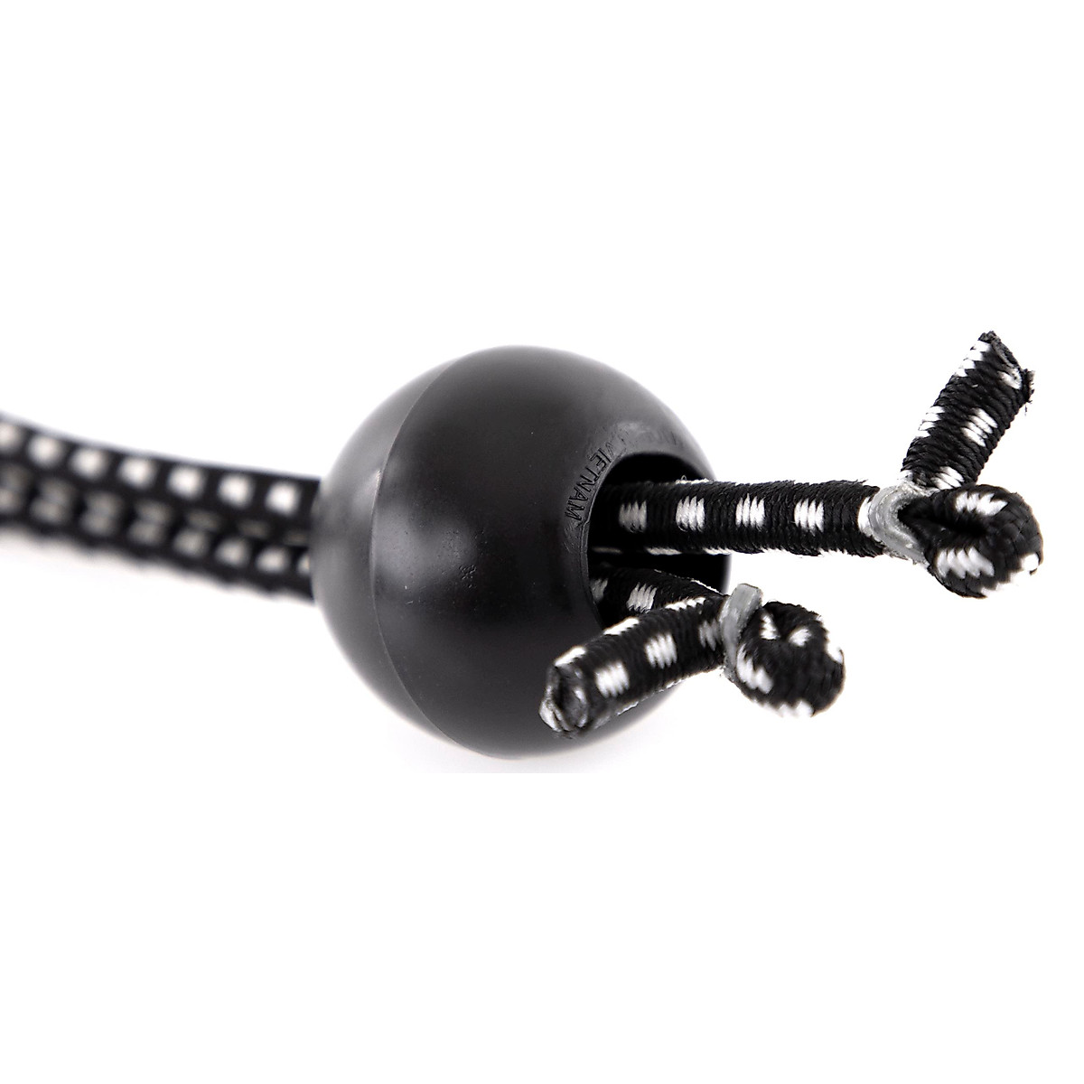 Kotap BB-6B Ball Bungee Cord, Heavy-Duty & Versatile, Indoor & Outdoor, Tarp Tie-Down, Organize & Secure, 6-Inch, Black, 25 Pack