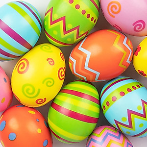 CPPSLEE 12 PCS Easter Eggs Squishies Toys, Easter Basket Stuffers, Squishy Toys for Kids, Slow Rising Squishy Stress Relief Easter Eggs, Easter Egg Hunts Party Favors