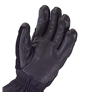 SEALSKINZ Unisex Waterproof Extreme Cold Weather Gauntlet Glove, Black, Large