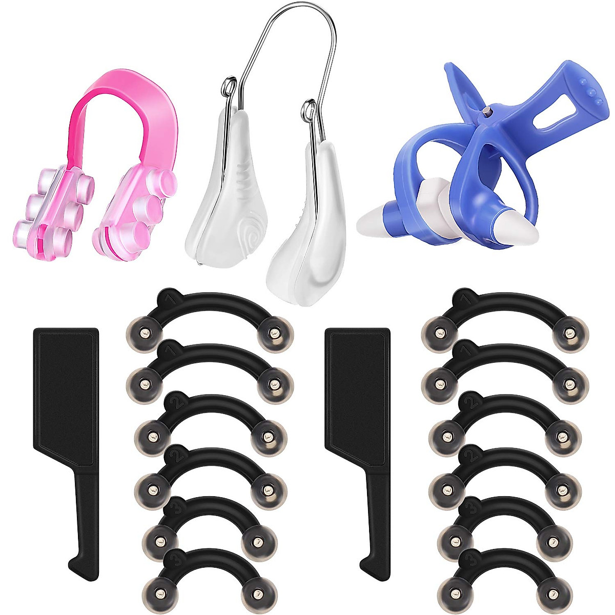 5 Pieces Nose up Lifting Clips Silicone Nose Bridge Slimming Clips Beauty Clip Tools for Women