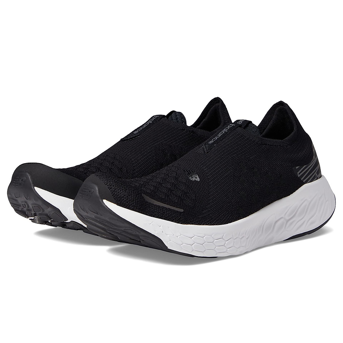 New Balance Women's Fresh Foam X 1080 Unlaced V1 Running Shoe, Black/White, 8