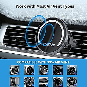 PLDHPRO Magnetic Phone Holder for MagSafe Car Mount [Powerful Magnets] 360° Adjustable Car Dashboard and Air Vent Hands Free iPhone Car Holder Mount Fit iPhone14 13 12 Pro Plus Max Mini