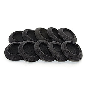 YunYiYi 5 Pairs Black Foam Replacement Earpads Sponge Ear Pads Pillow Cushion Cover Cups Compatible with Sennheiser PC25 PC30 PC31 PC35 PC36 Headphones Headset