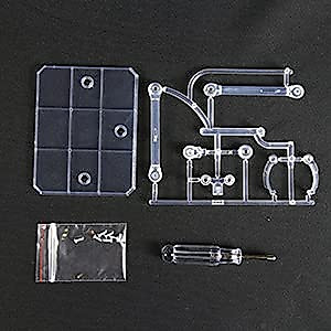 POMER Action Figure Stand, 5 Pcs Transparent Assembly Action Figure Display Holder Base Model Support Stand Compatible with 6" HG/RG/SD Gundam 1/144 Toy with Screwdriver