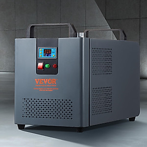 VEVOR Industrial Water Chiller, KH-6000, 200W Industrial Water Cooler with Compressor 7.8 L/min Max Flow Rate, for 60W 70W 80W 90W 100W CO2 Laser Engraving & Cutting Machine