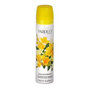 Yardley Of London English Freesia Deodorizing Body Fragrance Spray, 2.6 Oz