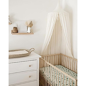 Muslin Crib Sheets, Cotton Neutral Crib Sheet for Baby Girls and Boys, Fitted for Standard Crib Mattress & Toddler Bed Mattress (52"x28"), Soft and Breathable, 2 Pack(Monstera&Dark Green)