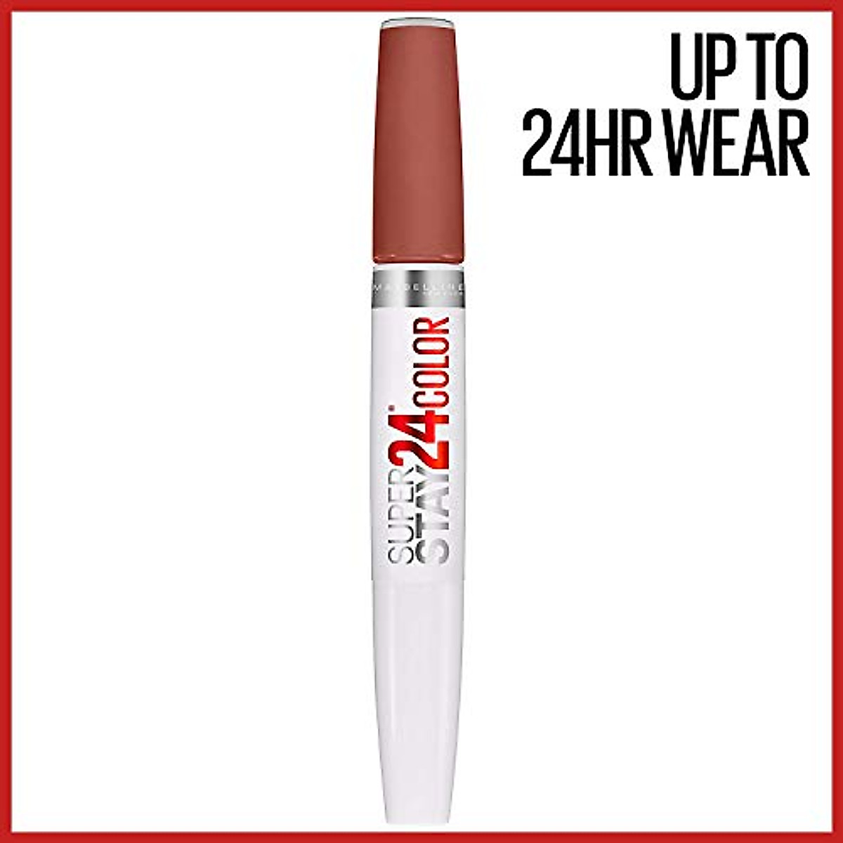Maybelline Super Stay 24, 2-Step Liquid Lipstick Makeup, Long Lasting Highly Pigmented Color with Moisturizing Balm, Endless Espresso, Brown, 1 Count