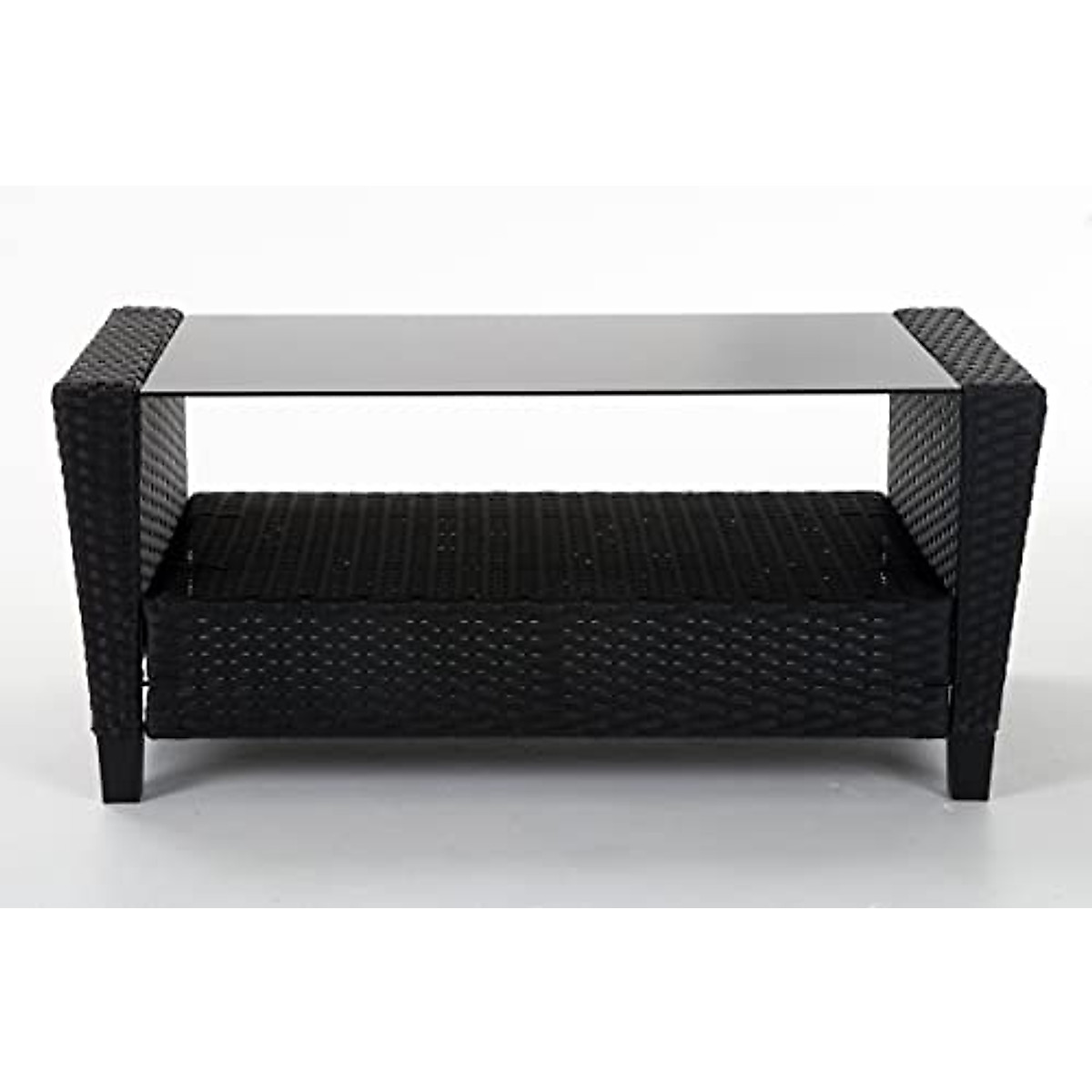 Cosco Outdoor Living 88529BGYE Malmo Patio Set, Black