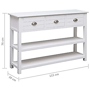 Sideboard,Buffet Cabinet Storage Kitchen Cabinet Farmhouse Buffet Server Bar Wine Cabinet Console Table for Kitchen,Dining Room,Living Room,Entryway,White 45.3"x11.8"x29.9" Wood