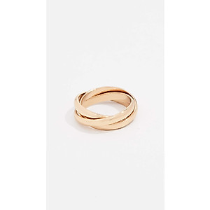 SHASHI Women's Vera Ring, Yellow Gold, 6