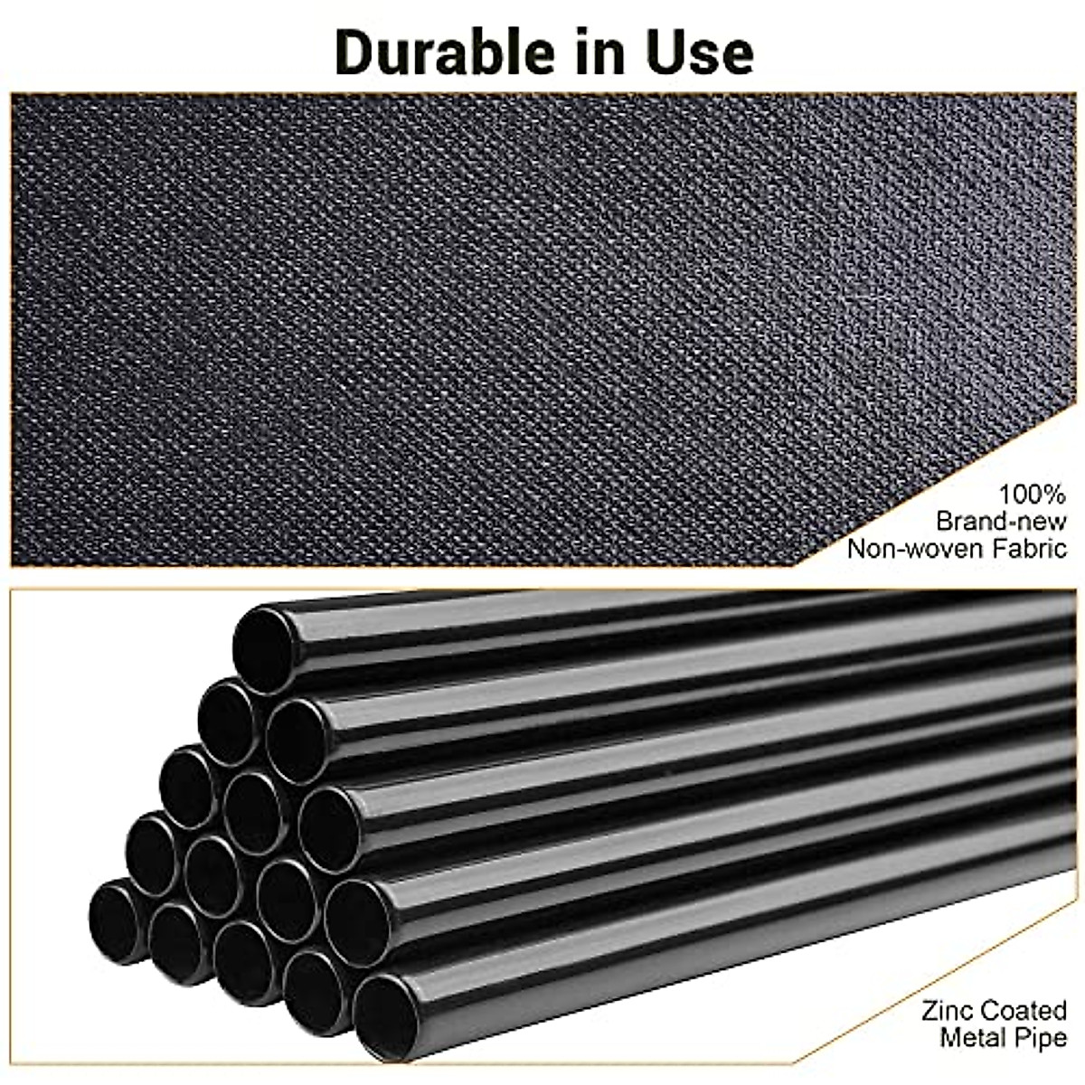 Yescom 5-Tier Shoe Rack Storage Organizer 25 Pair for Entryway,Hallway,Closet Black