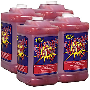 Zep Cherry Bomb Hand Cleaner - 1 Gallon (Case of 4) 95124 - Removes Stubborn Industrial Soils Such As Grease, Tar, Carbon, Asphalt, Inks, Resins, Paints and Adhesives
