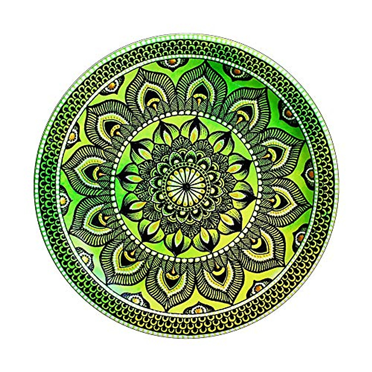 Green Mandala Pop Mount Socket Knob Divine Mandala PopSockets PopGrip: Swappable Grip for Phones & Tablets