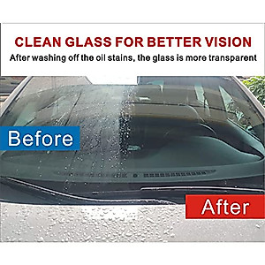 Car Glass Oil Film Cleaner mc.p.p Safety and Long-Term Protection, Glass Clear Windshield Cleaner car Paint Oil Film Remover (20g*3)