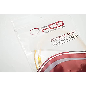 FiberCablesDirect - 3M OS2 LC LC Fiber Patch Cable | Duplex 9/125 LC to LC Singlemode Jumper 3 Meter (9.84ft) | Length Options: 0.5M-300M | 1g 10g sfp 10gbase lc/lc dx Yellow Zip-Cord PVC ofnr lc-lc