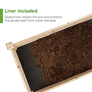 Best Choice Products 8x2ft Outdoor Wooden Raised Garden Bed Planter for Vegetables, Grass, Lawn, Yard - Natural