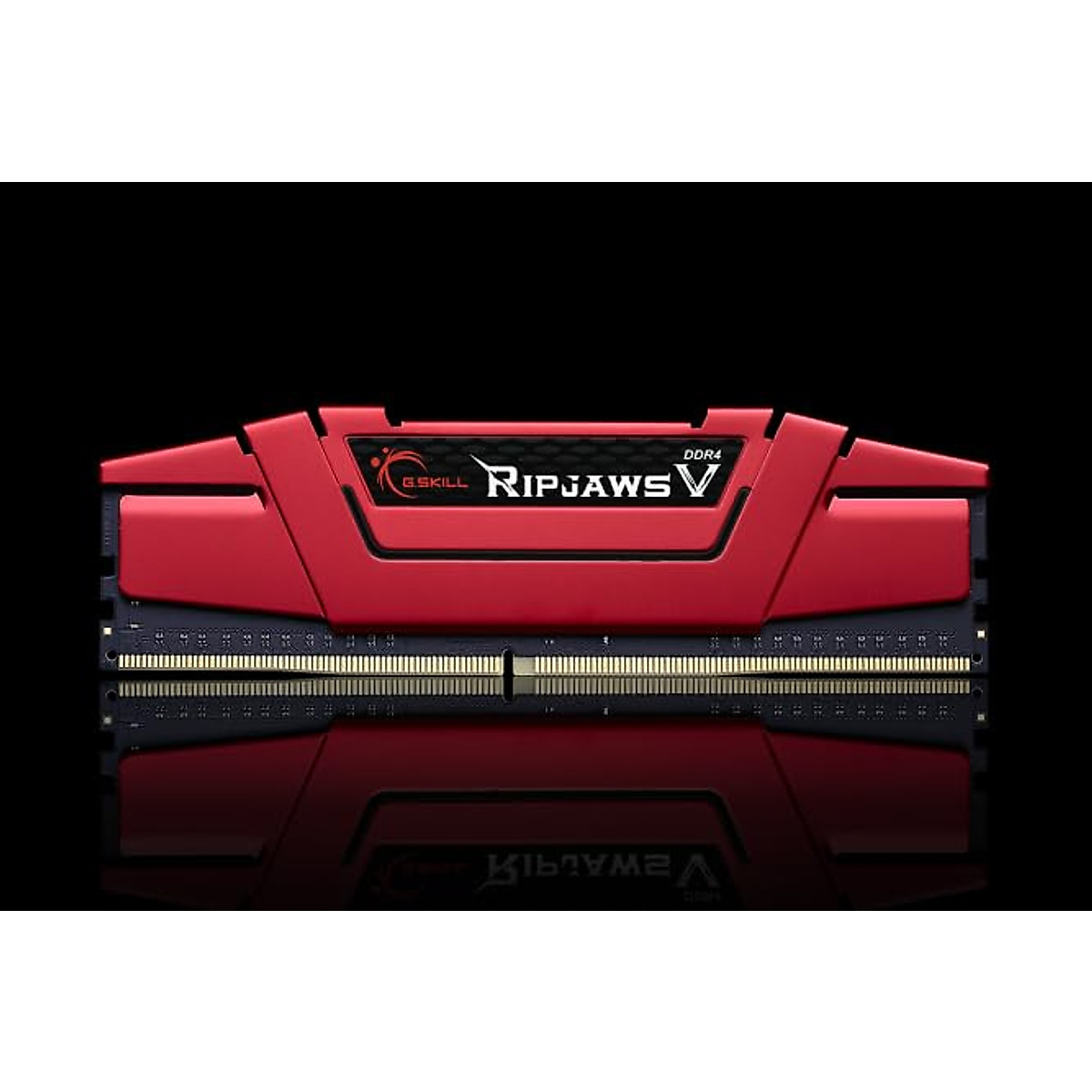 G.SKILL Ripjaws V Series (Intel XMP) DDR4 RAM 16GB (2x8GB) 2400MT/s CL15-15-15-35 1.20V Desktop Computer Memory UDIMM - Red (F4-2400C15D-16GVR)