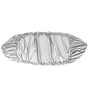 Kayak Canoe Dust Cover, Waterproof UV Sun Cover Boat Storage Sunblock for 2.5- Fishing Boat (Gray)