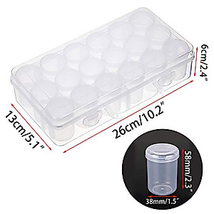 Hipiwe 18 Grids Diamond Painting Box Case - 5D Diamond Embroidery Kit Accessory Organizer,Plastic Jewelry Earring Beads Sewing Pills Storage Container
