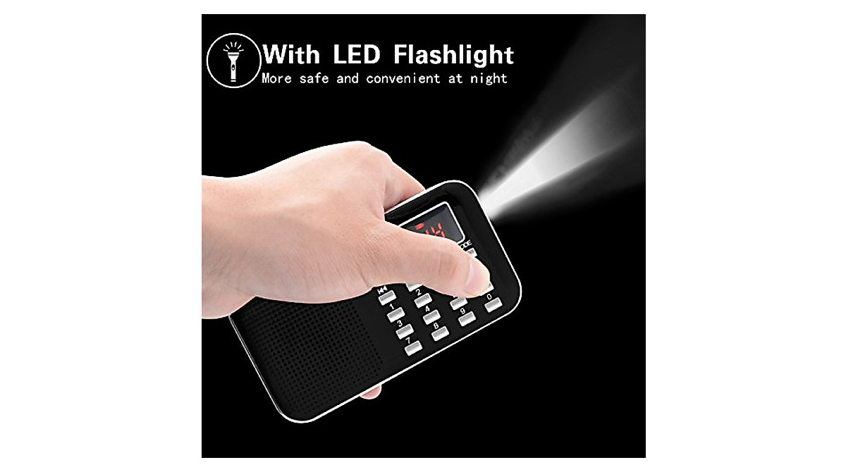 LEFON Mini Digital Radio: Portable Music & AM/FM Player