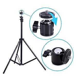 Pyle Pocket Mini Projector & Camcorder Stand - Portable Black Universal Tripod w/ 360 Degree Adjustment - Video Recorder, DSLR, SLR, DLP, Digital Camera Holder for Presentation & Recording - PRJTPS44