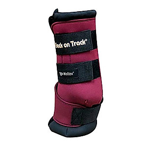 Back on Track Horse Royal Quick Wraps Burgundy (10 Inch, Burgundy)