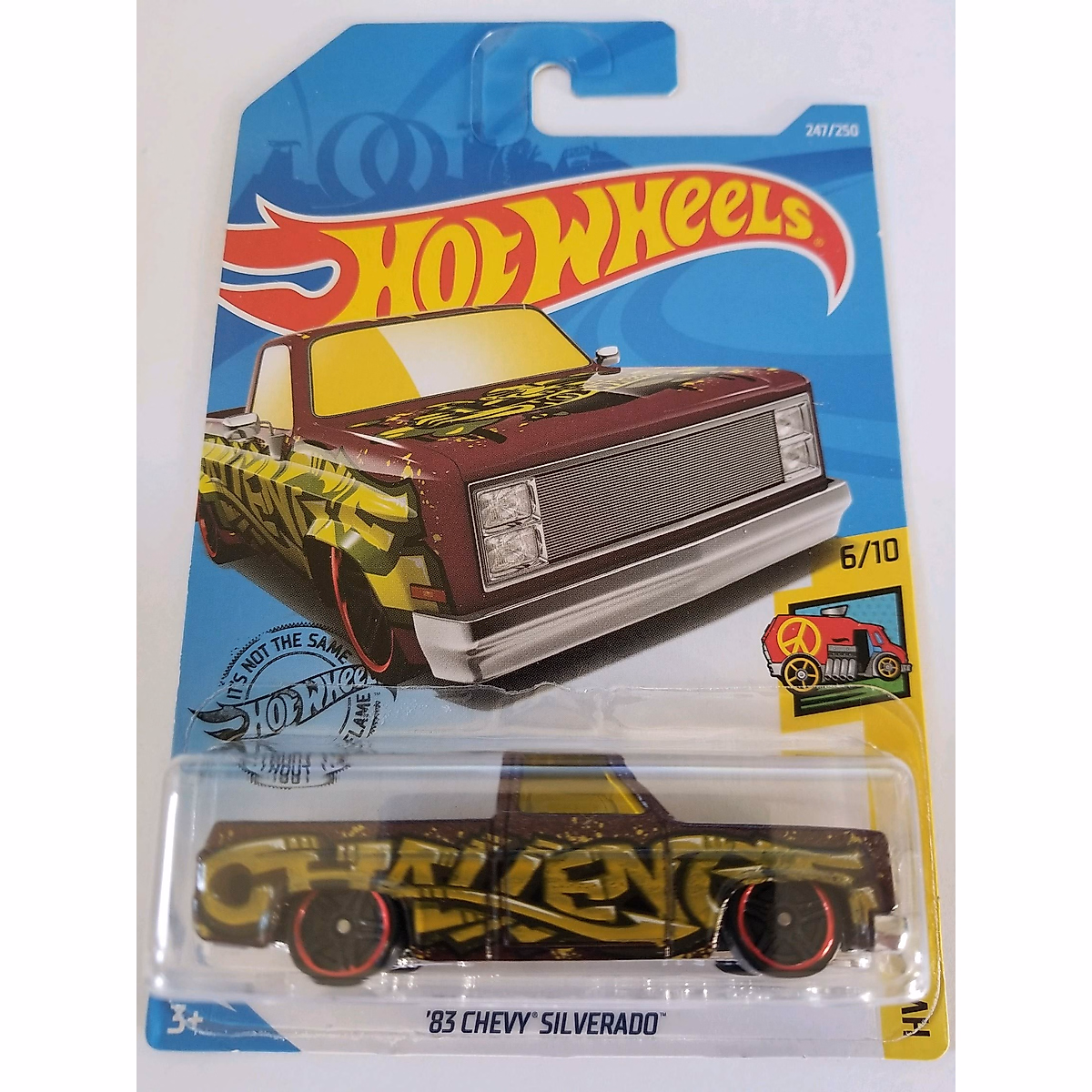 Hot Wheels 2019 Hw Art Cars '83 Chevy Silverado, 247/250 Maroon