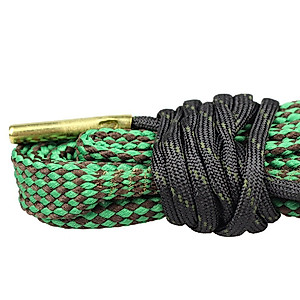 AIMEE-JL New Bore Cleaner .22 Cal .223 Cal & 5.56mm Gun Barrel Cleaning Rope Rifle/Pistol/Shotgun Brass Brush Cleaning Cord