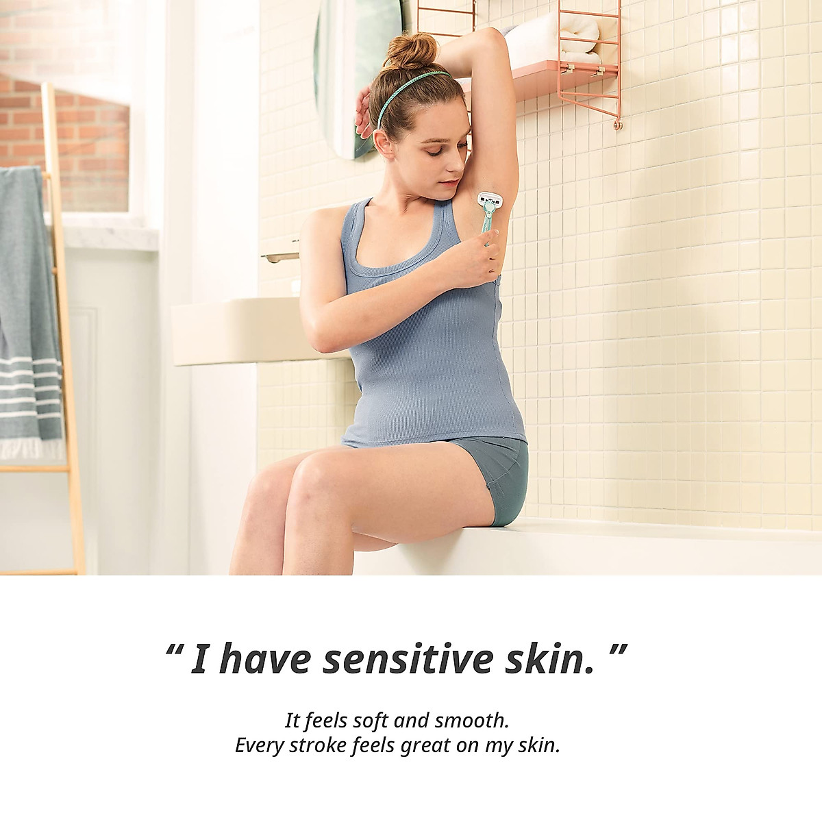 EVE 5 Women's Disposable Razors Smooth Touch | Wide moisture bar, 5 Blades for smooth shave | Multipurpose Hair Remover | 2 pack (6counts)